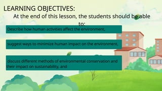 Human Impact on the Environment Powerpoint | PPTX
