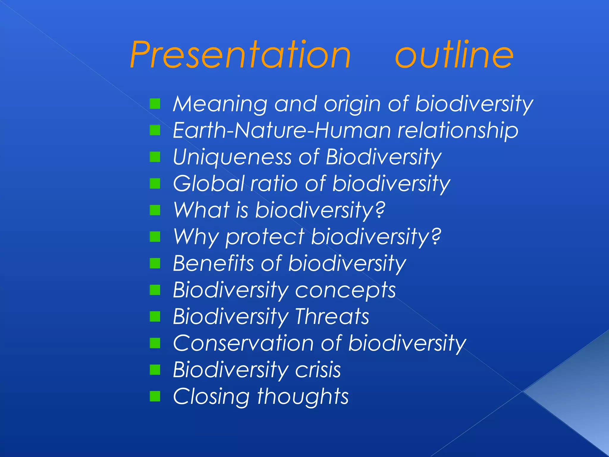 Human impact on biodiversity | PPT