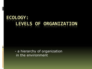 Human impact on ecology | PPTX