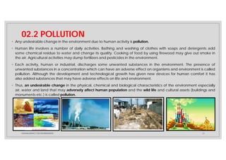 Human impact on environment b.ed