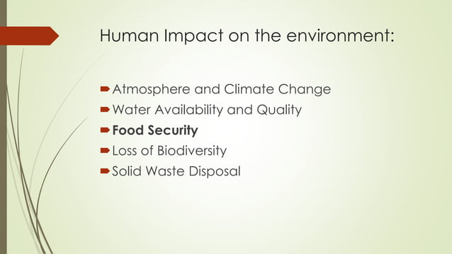 Human impact on the environment | PPTX