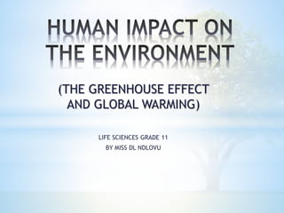 (Human impact on the environment) | PPTX