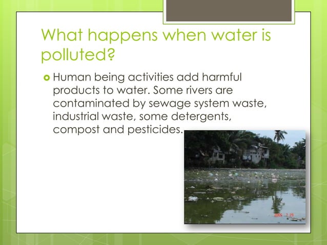 Human impact on water 7th | PPTX | Environmental Services Industry ...