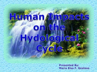 Human impacts on hydrological cycle | PPTX