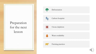 Human impacts on the environment | PPTX