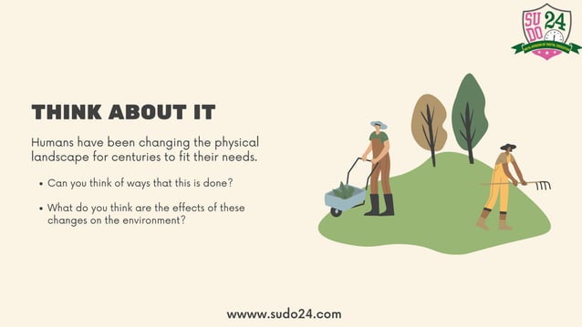 Modification Of The Landscape Pdf Environment Science