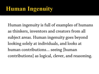 Human ingenuity empathy 2 ppt | PPT