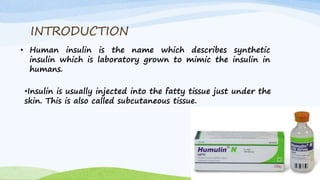 Human insulin | PPTX