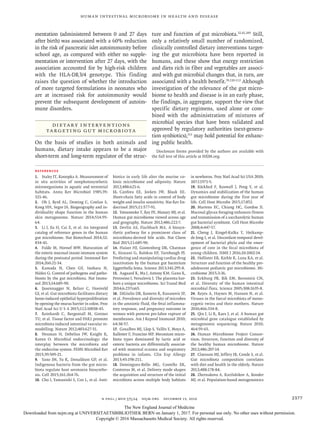 Human intestinal microbiome in health and diseases | PDF
