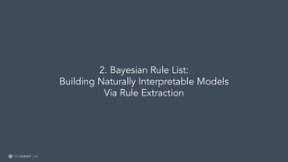 Human in the loop: Bayesian Rules Enabling Explainable AI | PPT