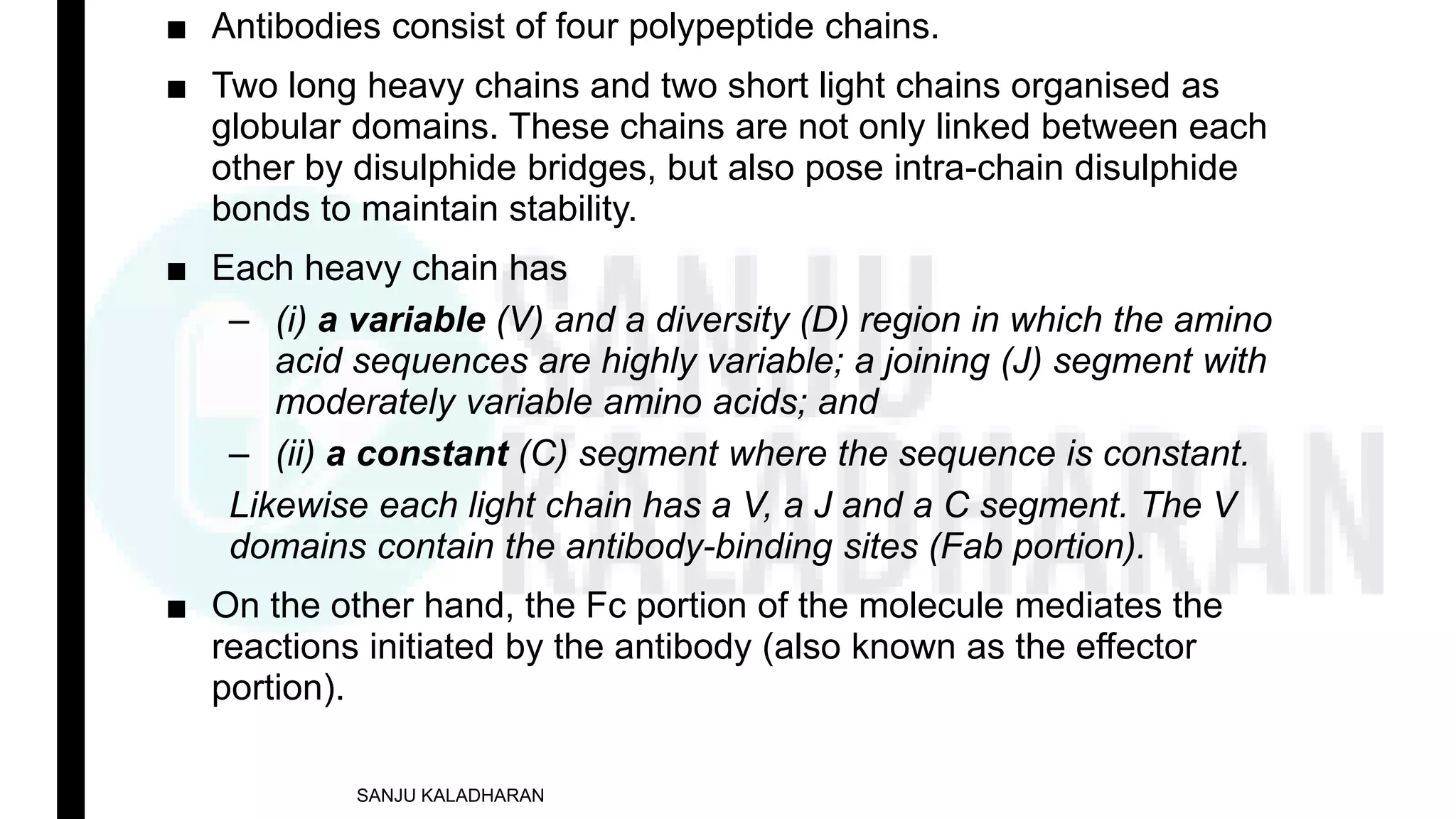 Immunotherapeutics and Humanisation of antibodies | PPTX