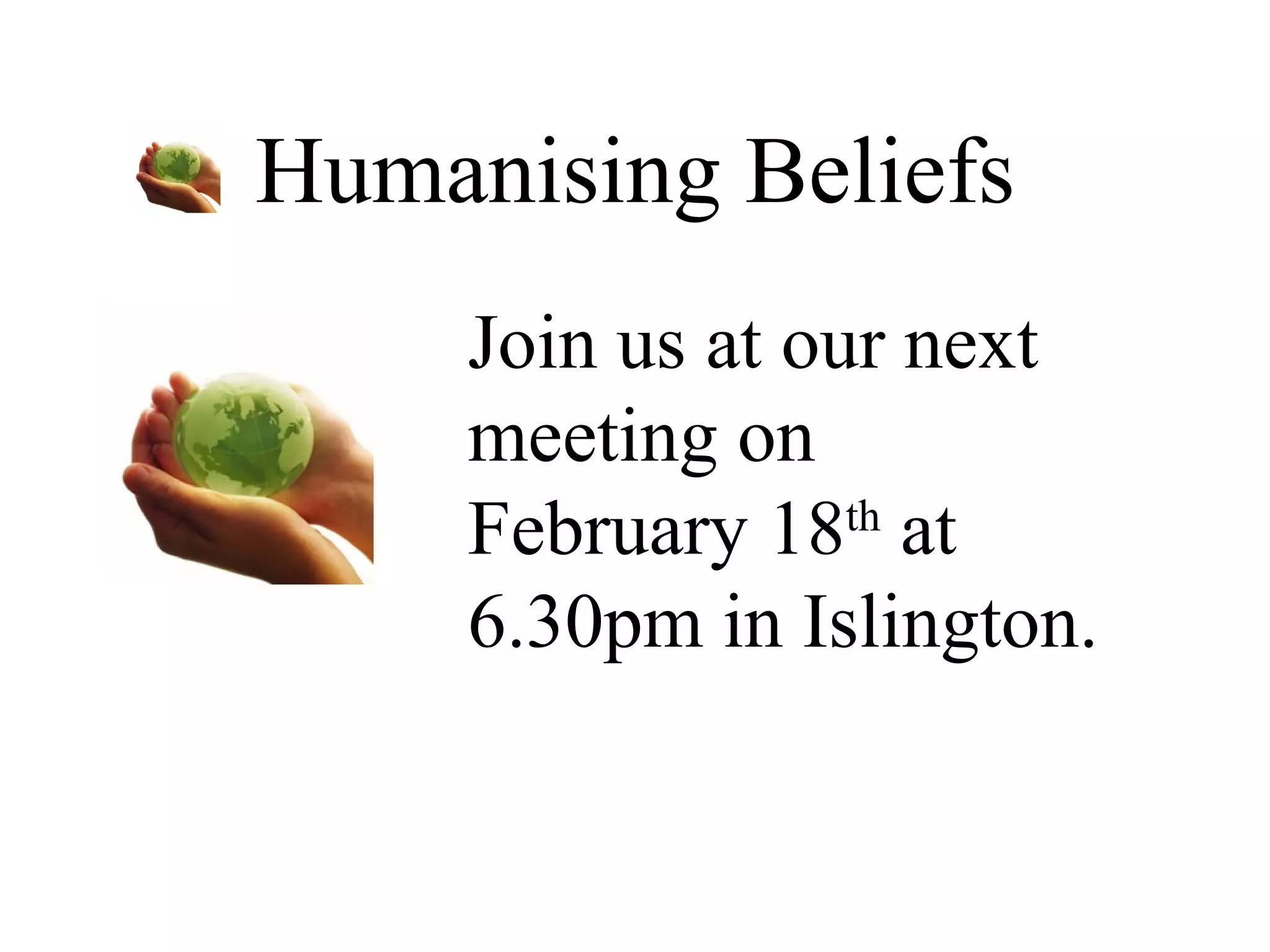 Humanising Beliefs | PPT