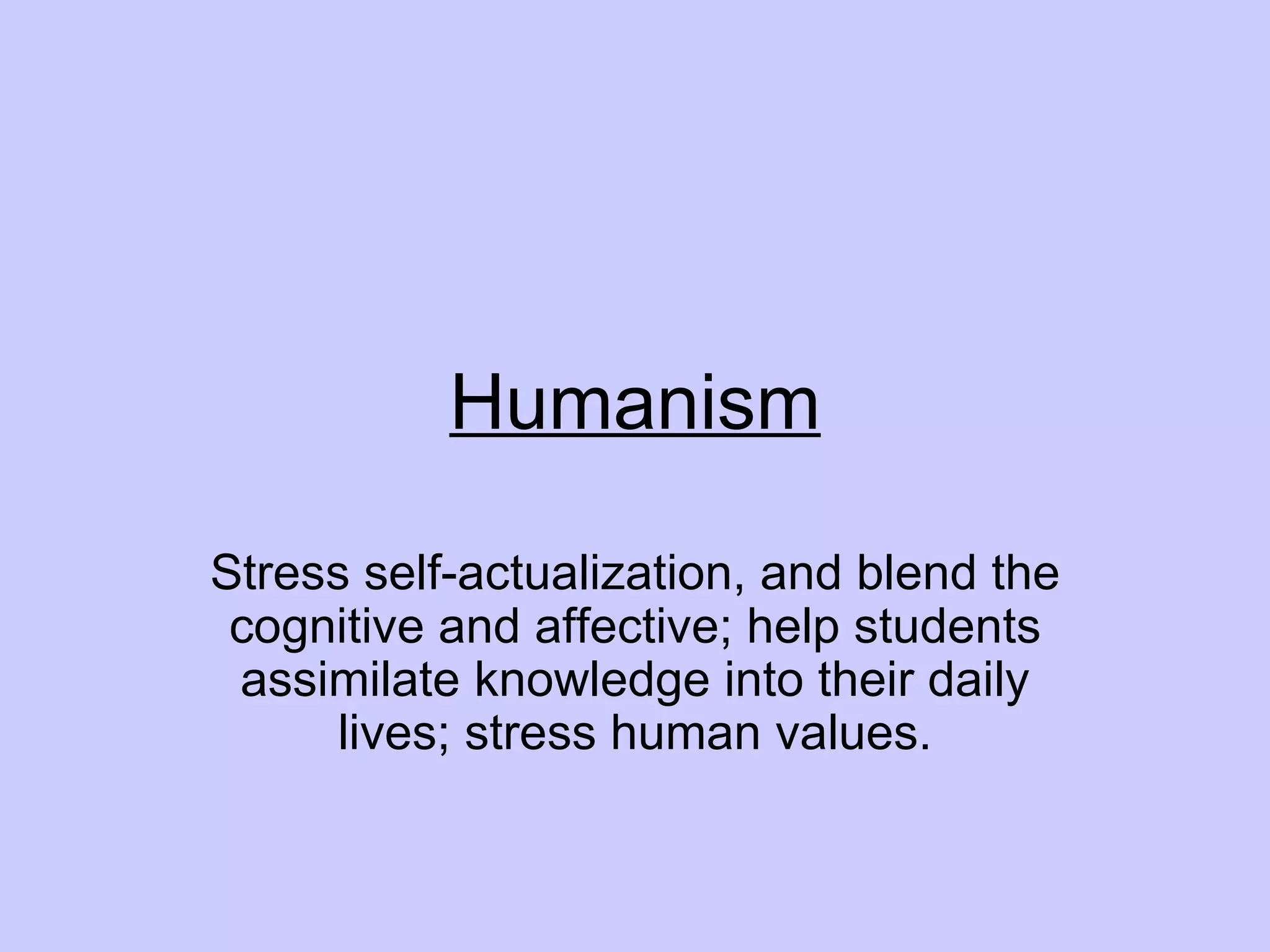 Humanism | PPT