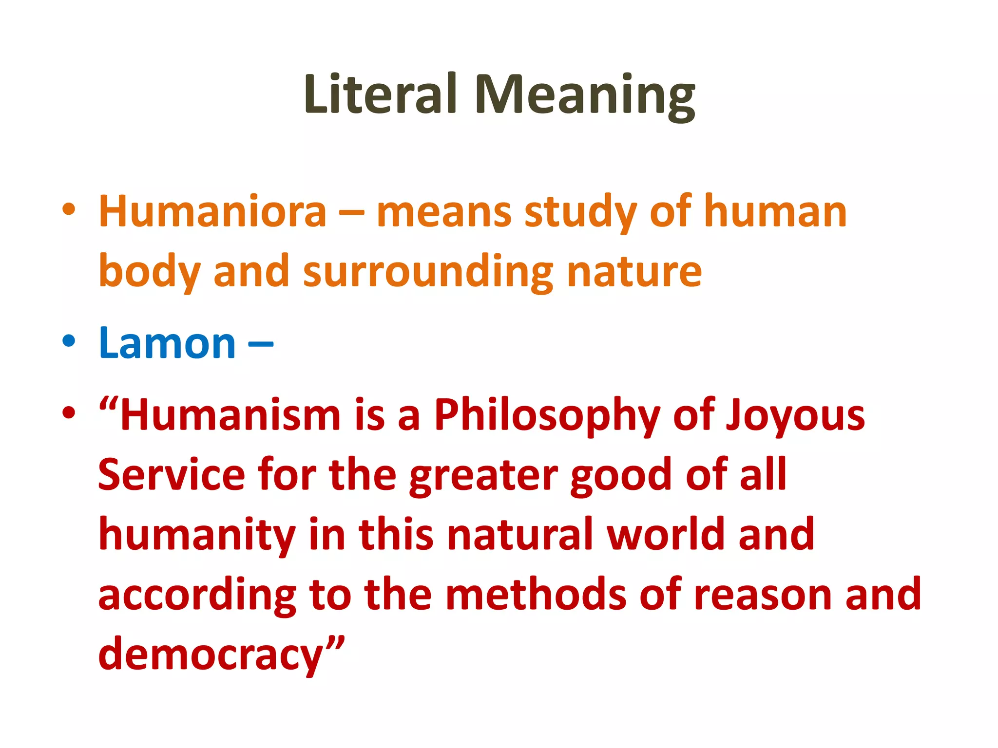 Humanism & its Educational Implications | PPTX