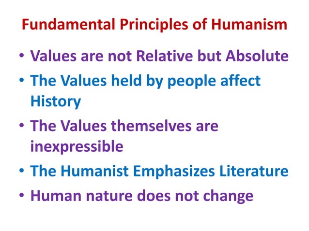 Humanism & its Educational Implications | PPTX