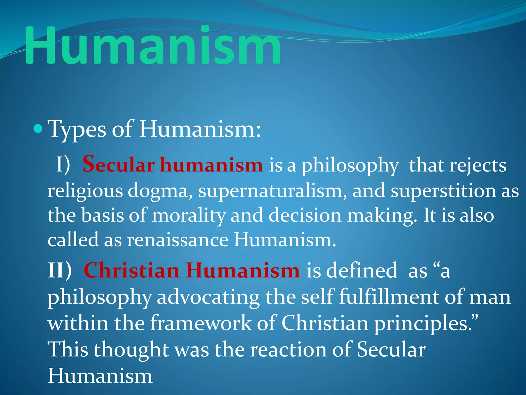 Humanism | PPTX
