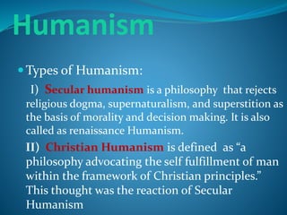 Humanism | PPTX