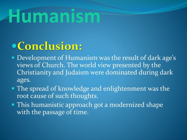 Humanism | PPTX