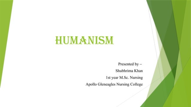 HUMANISM_the modern philosophy of education | PPTX
