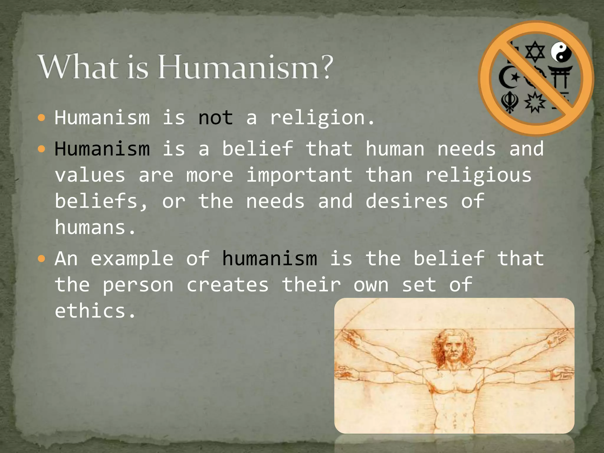 Humanism -- Global Perspectives | PPTX