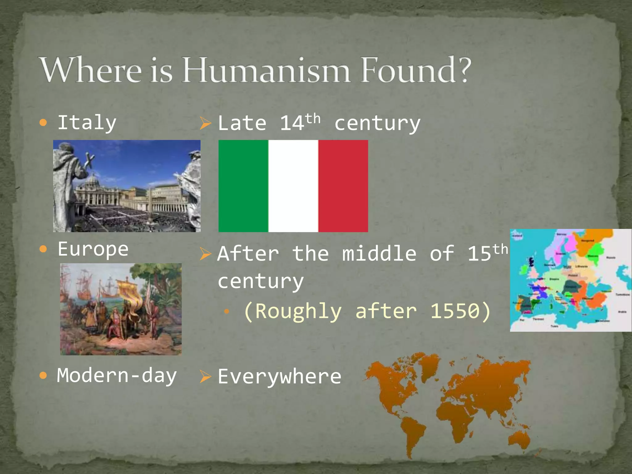 Humanism -- Global Perspectives | PPTX