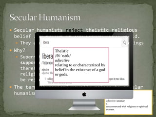 Humanism -- Global Perspectives | PPTX