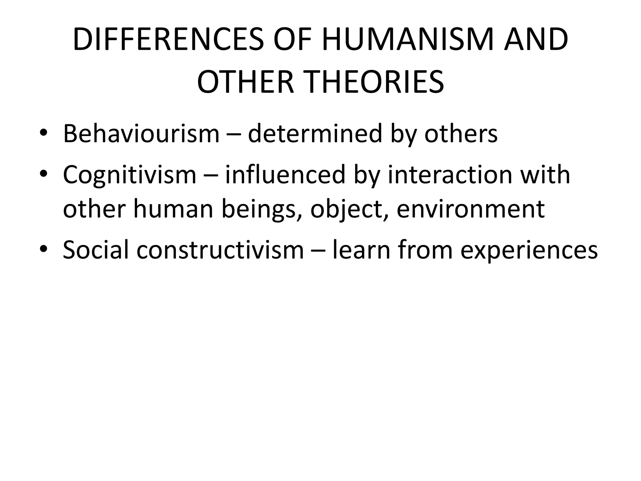 Theory of Language Learning - Humanism | PPTX