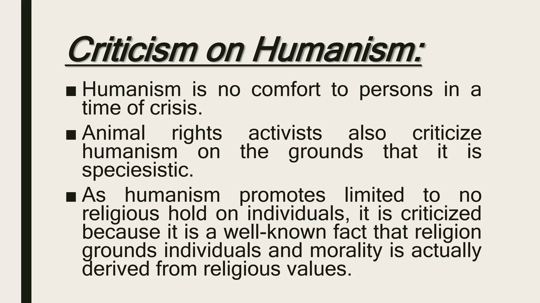 Humanism and challenges faced by the church authority | PPTX