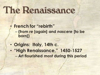 Humanism and the Italian Renaissance | PPTX