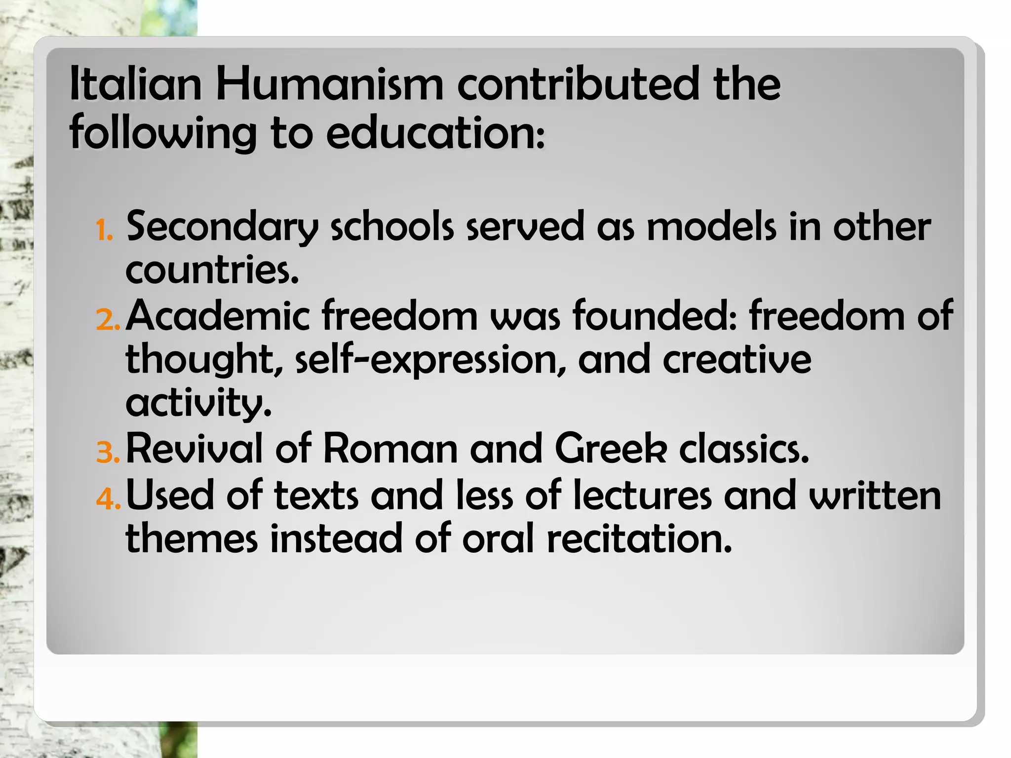 Humanism during renaissance | PPT