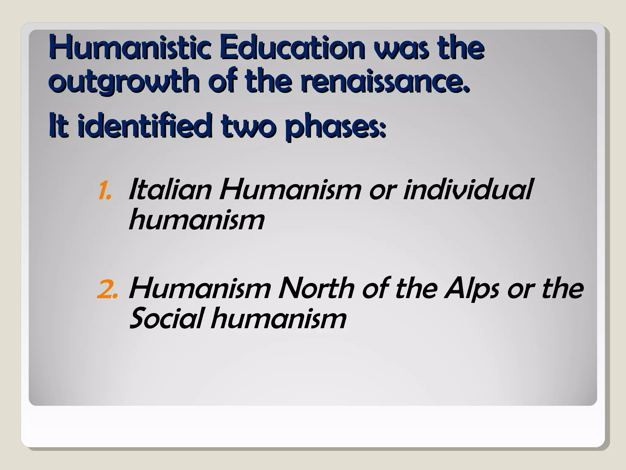 Humanism during renaissance | PPT
