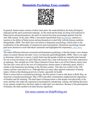 Humanism Essay | PDF