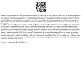 Humanism Essay | PDF