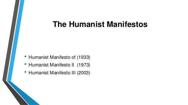 Humanism in context, The laymen's guide to Humanism