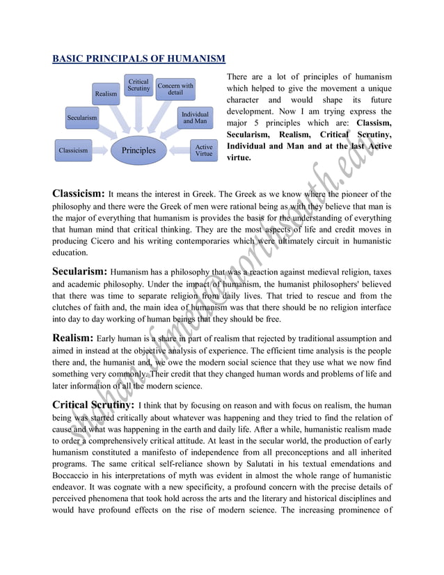Humanism in renaissance era | PDF | Religion & Spirituality