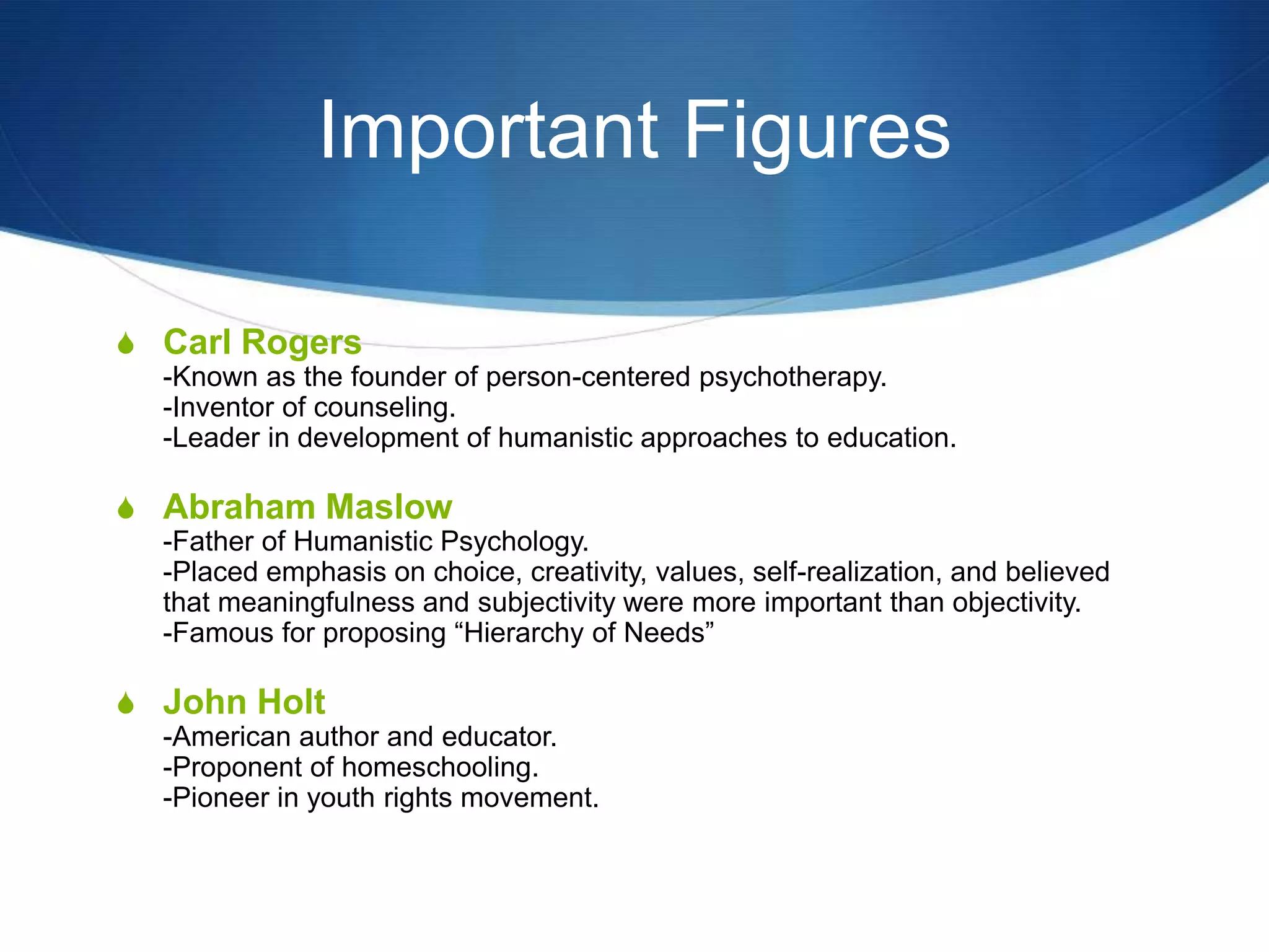 Humanisn Learning Theory | PPTX | Education