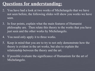 Humanism+Michelangelo | PPT