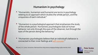 Humanist approaches to education website version | PPTX