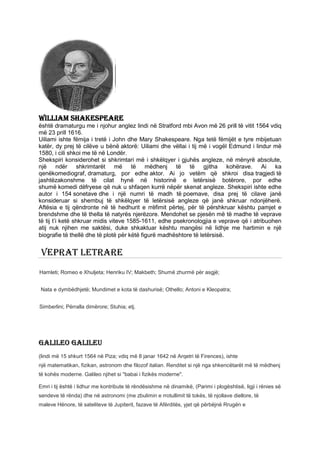 Humaniste dhe rilindesit kryesore | PDF