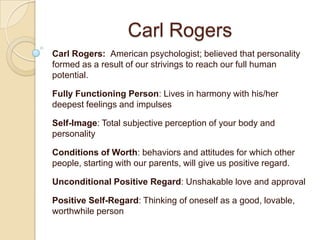 Humanistic Approach to Personality | PPTX