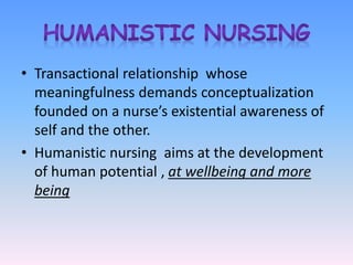 Humanistic nursing theory. ppt | PPTX