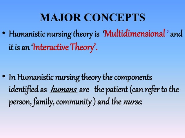 Humanistic nursing theory. ppt | PPTX