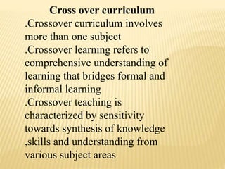 Humanistic approach for crossover curriculum | PPTX | Primary Education ...