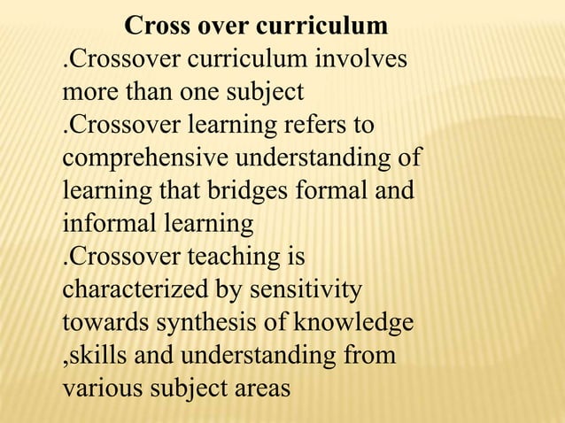 Humanistic approach for crossover curriculum | PPTX | Primary Education ...