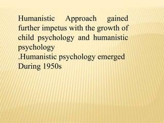 Humanistic approach for crossover curriculum | PPTX | Primary Education ...