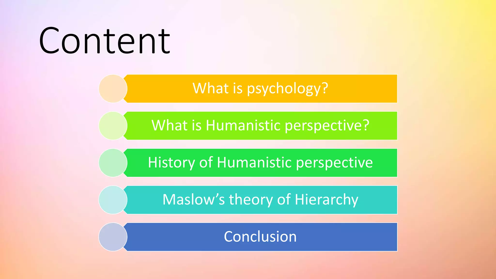 Humanistic perspective | PPT