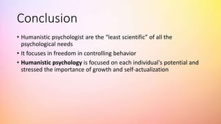 Humanistic perspective | PPTX
