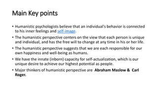 Humanistic perspective | PPTX
