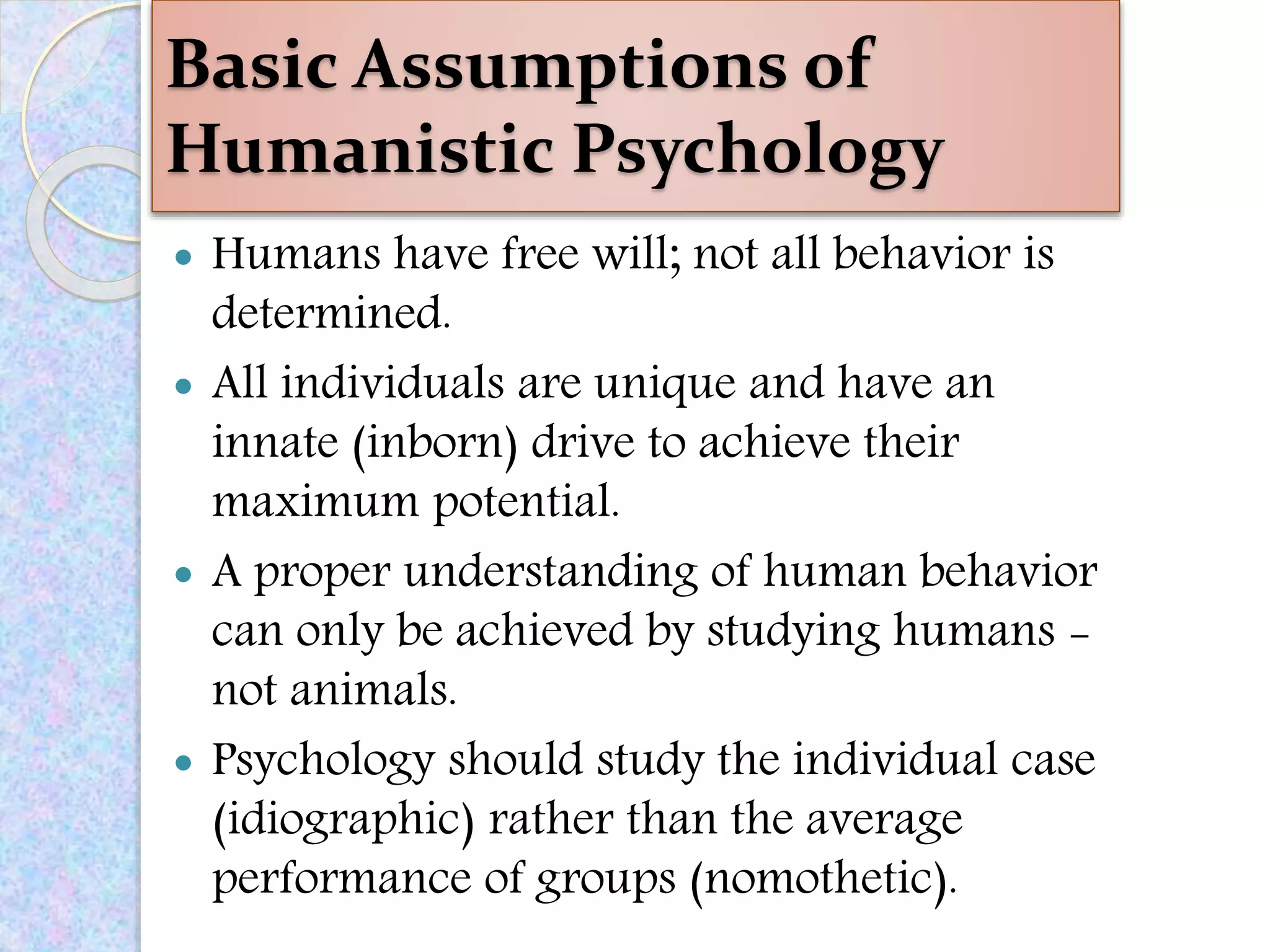 Humanistic Psychology | PPTX
