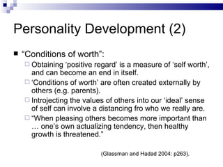 Humanistic psychology carl rogers november 2011 | PPT